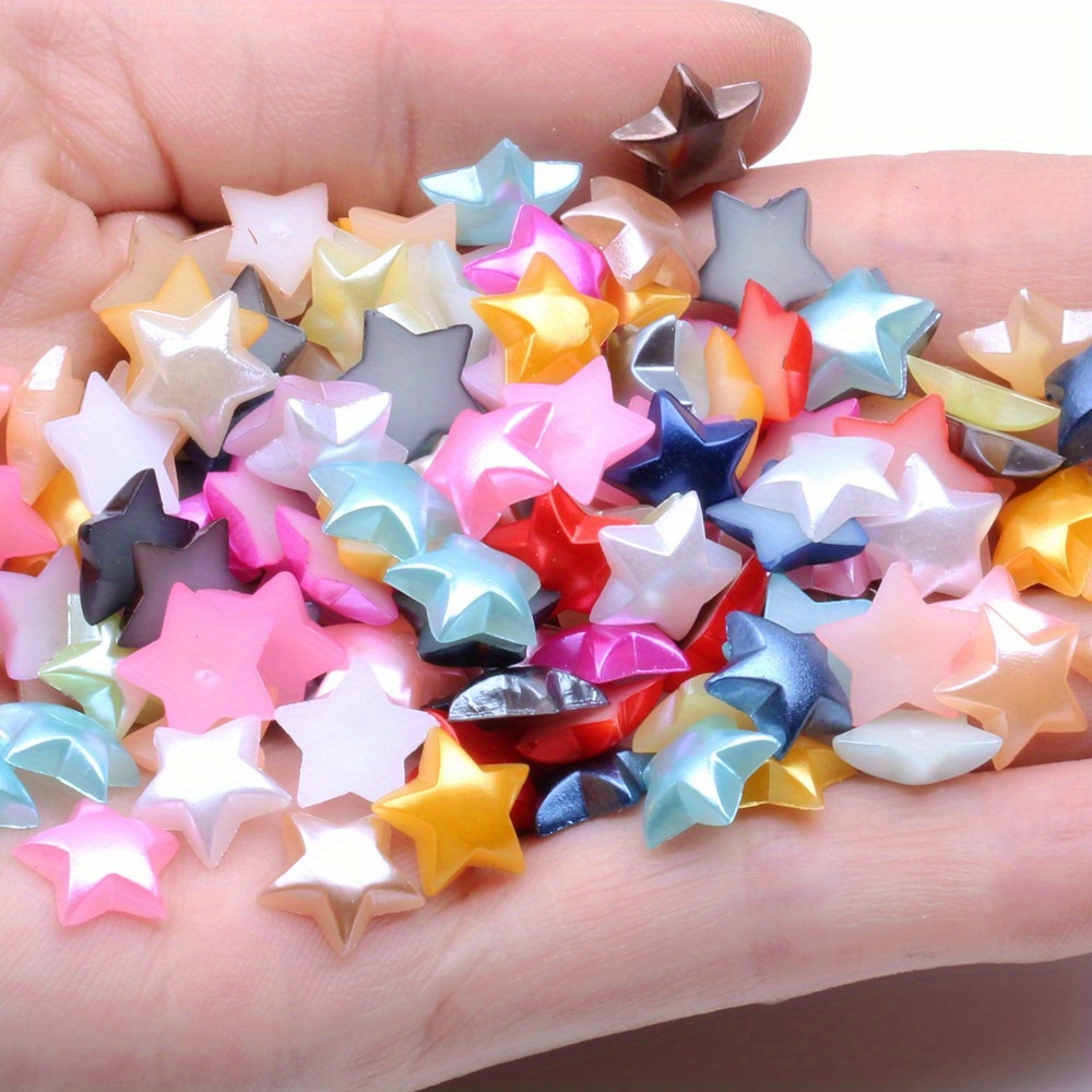 Resin Coloured Star Pearls Flatbacks Diy Christmas Crafts - Temu United Kingdom
