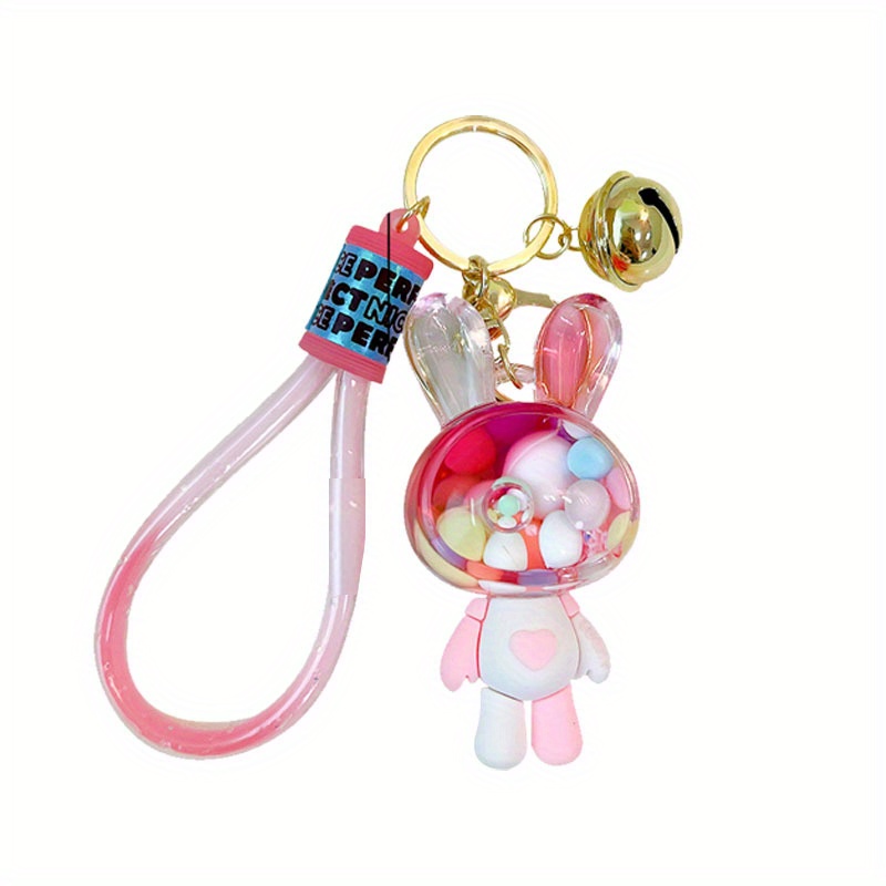 Rabbit Car Key Chain Delicate Lovely Floating - Temu Canada