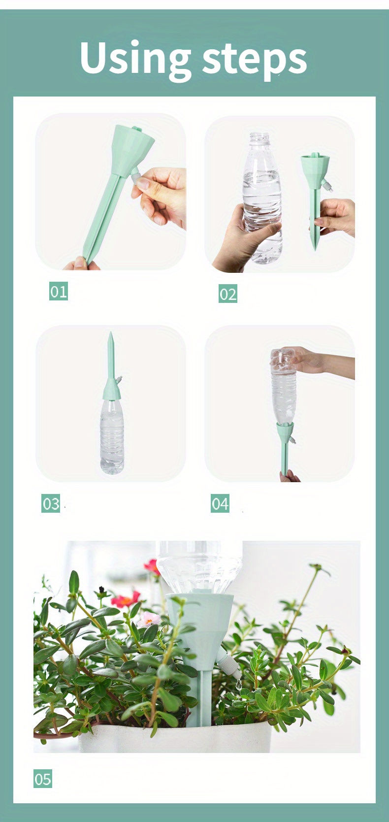 1 Set Dispositivos Riego Automático Plantas - Temu