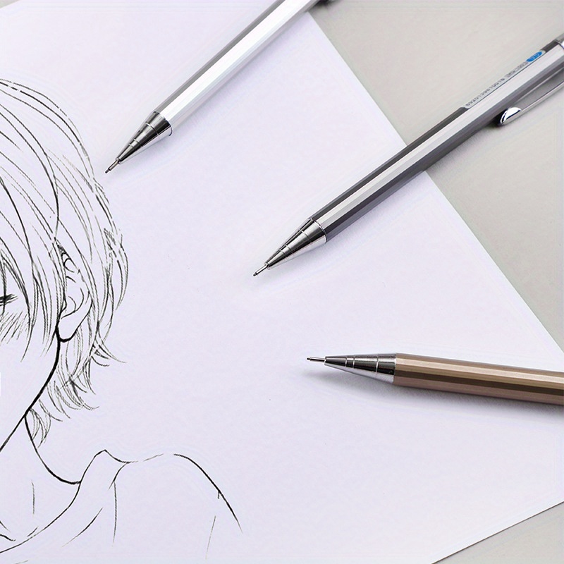 metal mechanical pencils office writing pen heavy duty - Temu