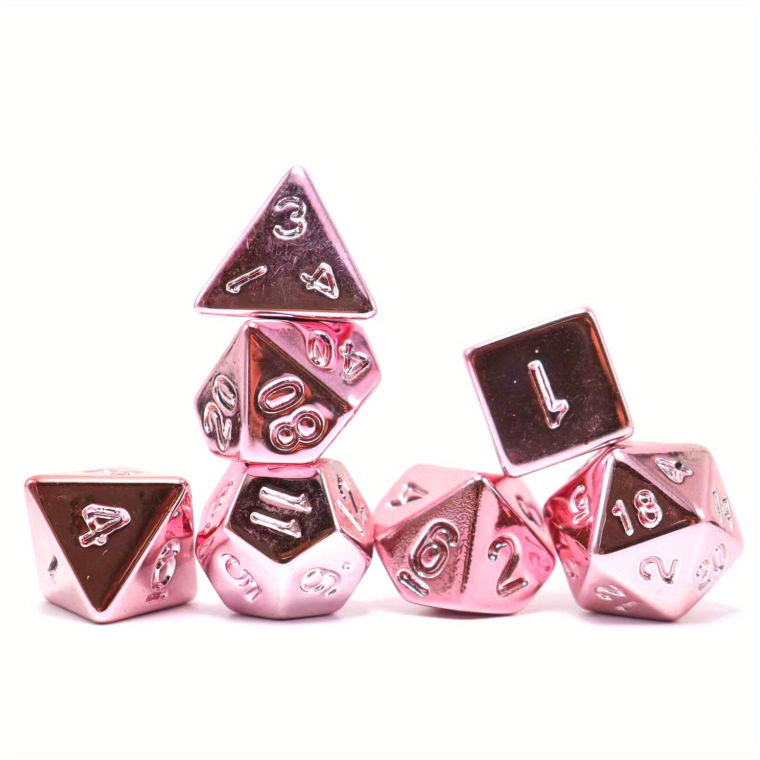 Plated Polyhedral Tabletop Game Dice Role - Temu