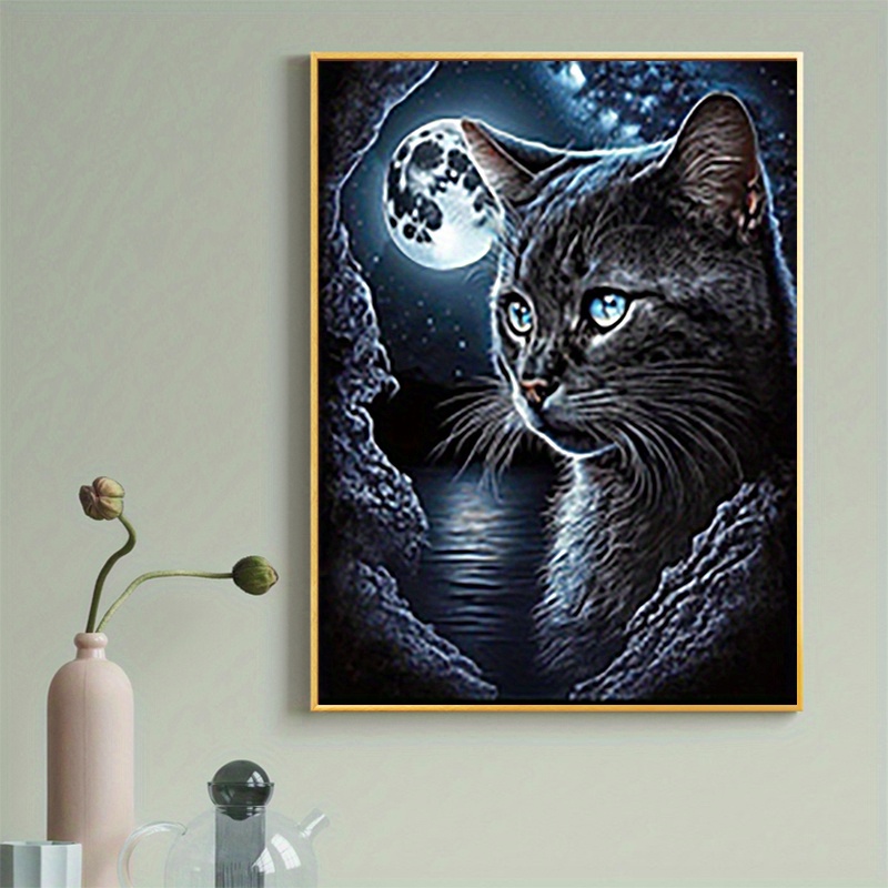 Diy Cat Animal Pattern Diamond Painting Kit Mosaic - Temu United
