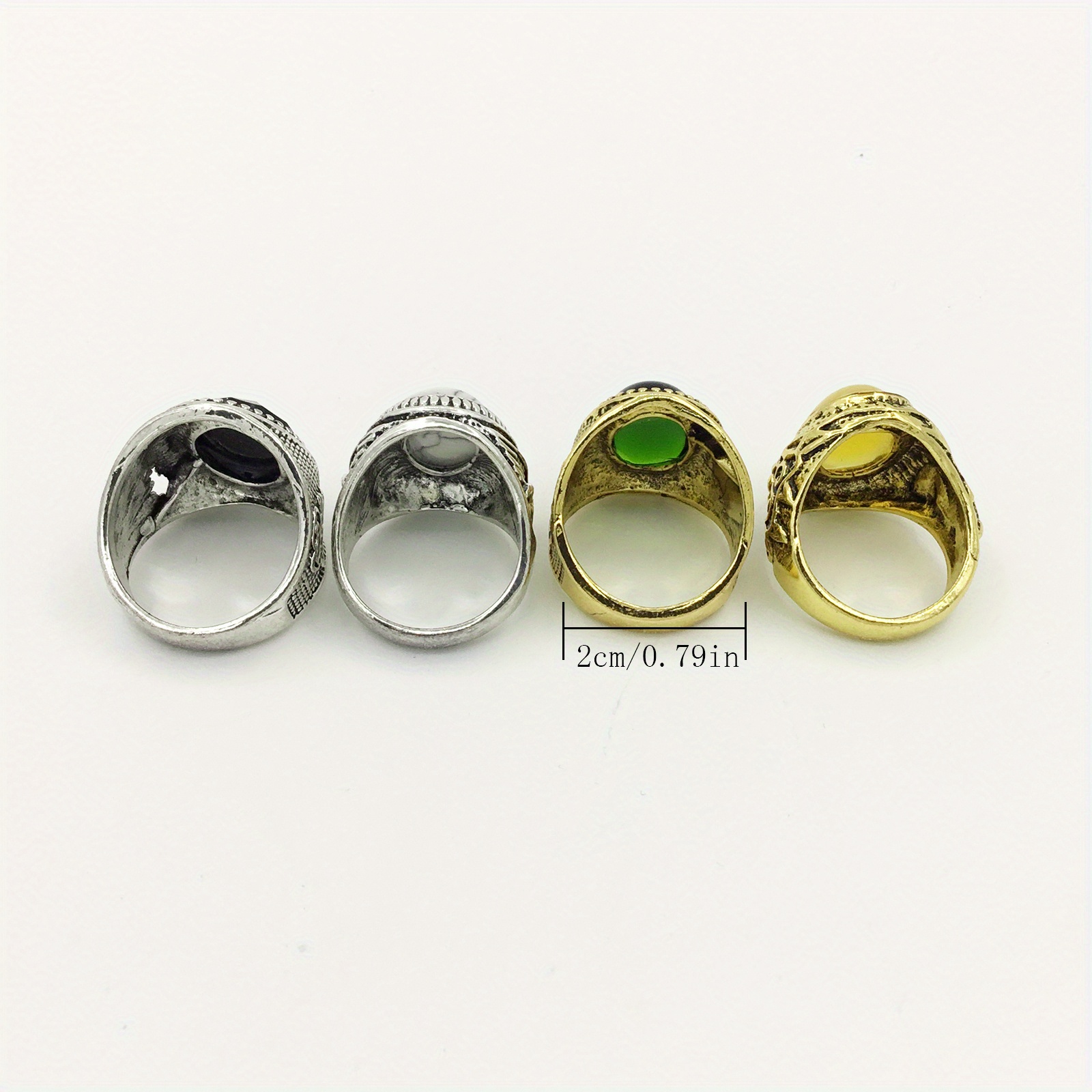 Bag Retro Men's Rings Luxury Gemstone Inlaid Domineering - Temu New Zealand