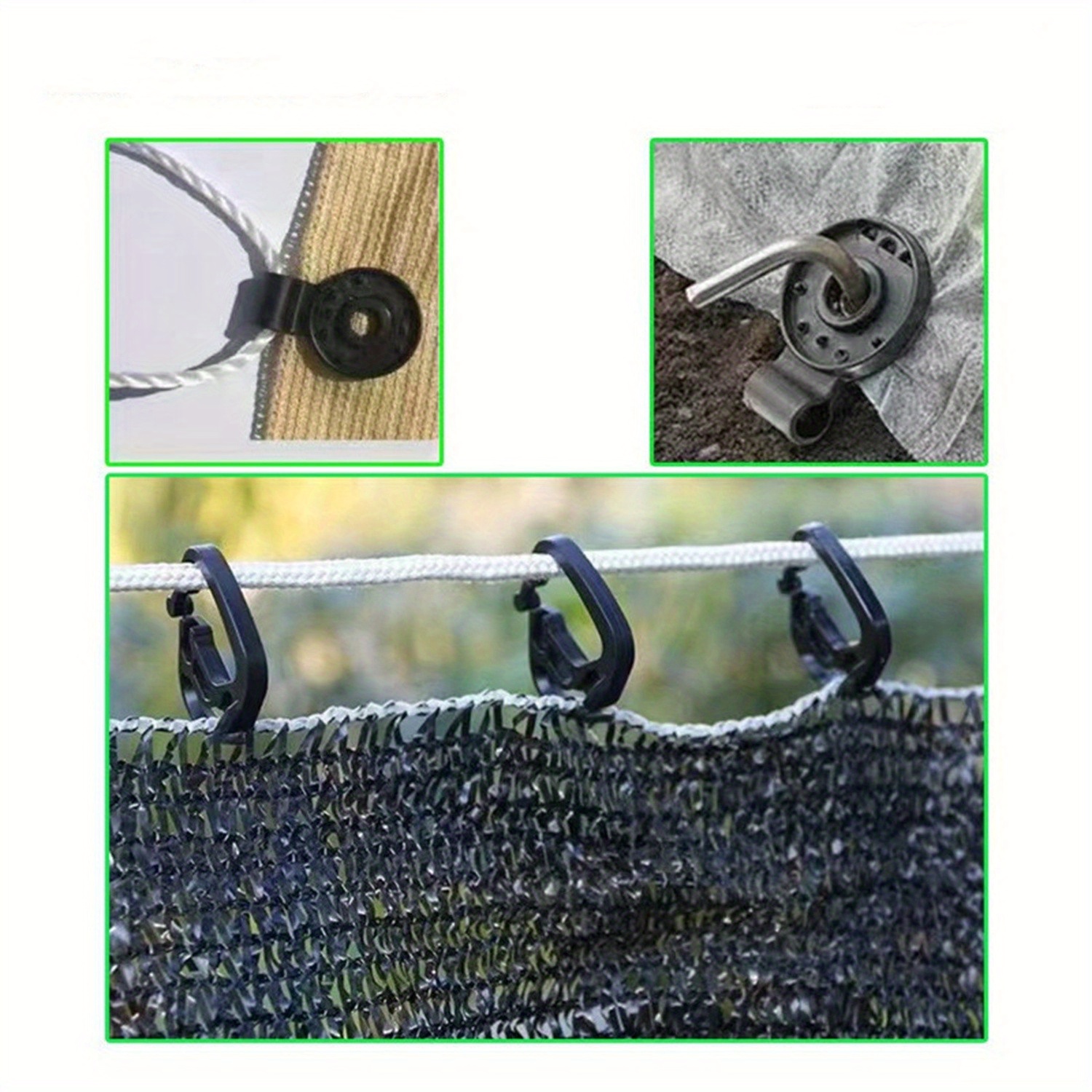 Shade Cloth Clips Shade Cloth Clamp Gardening Grommet - Temu Australia