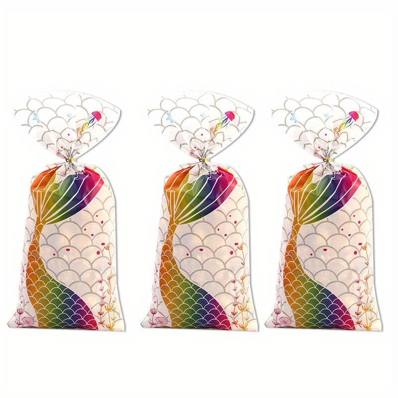 Mermaid Tail Opp Flat Pockets Bread Snack Plastic Bags - Temu Australia