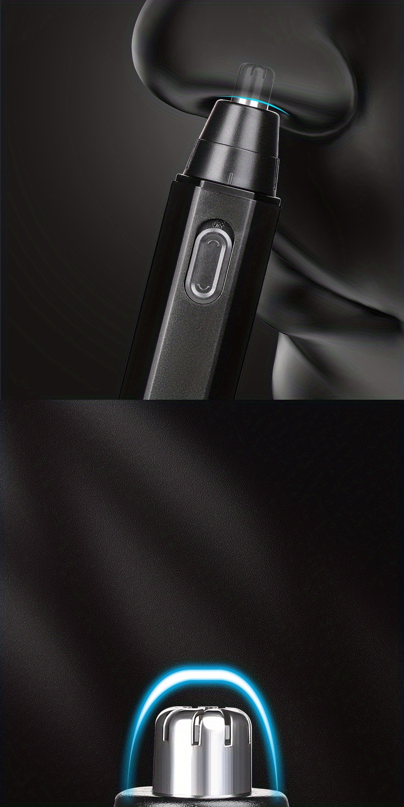 Electric Nose Hair Trimmer Men's Rechargeable Cleaning Nose - Temu