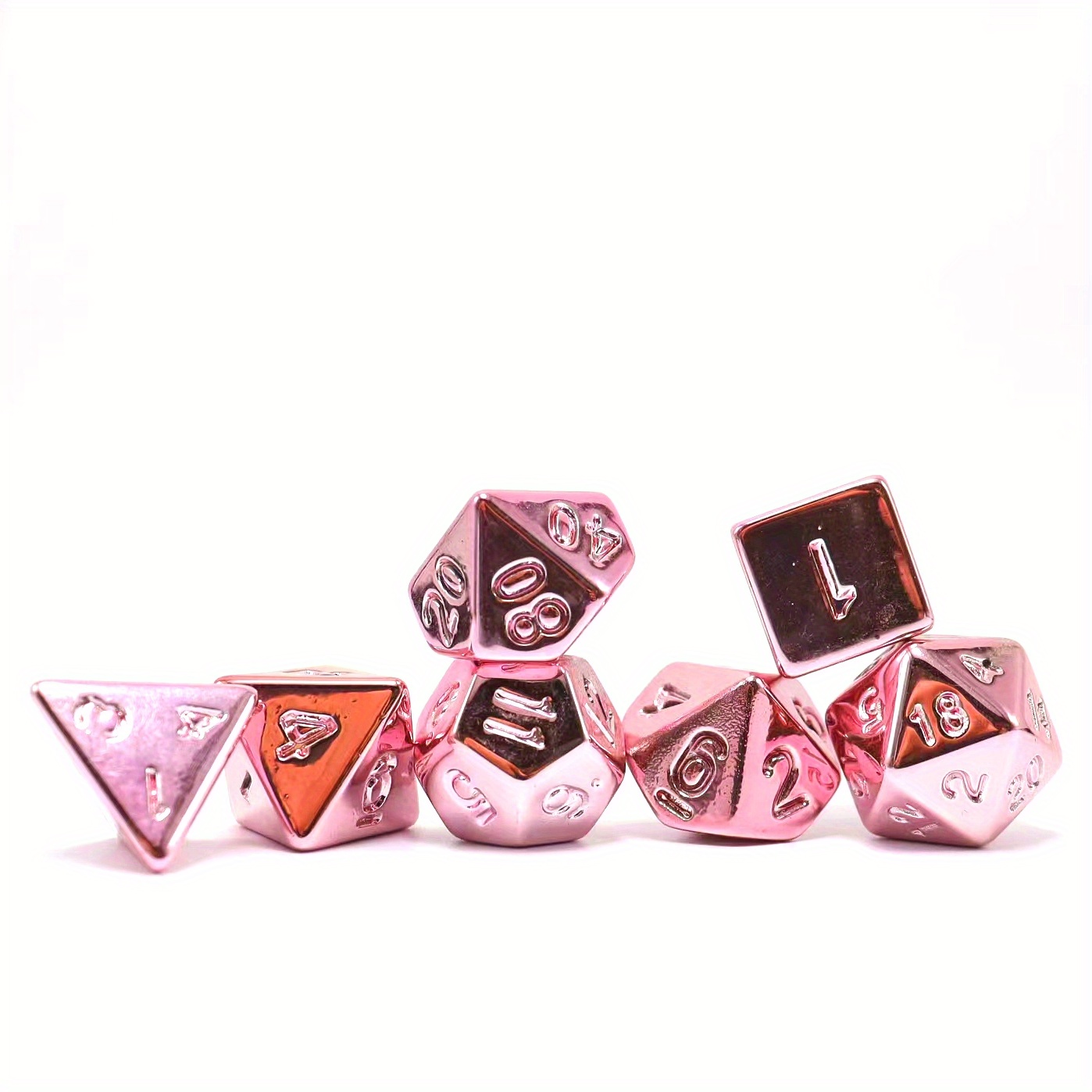 Plated Polyhedral Tabletop Game Dice Role - Temu