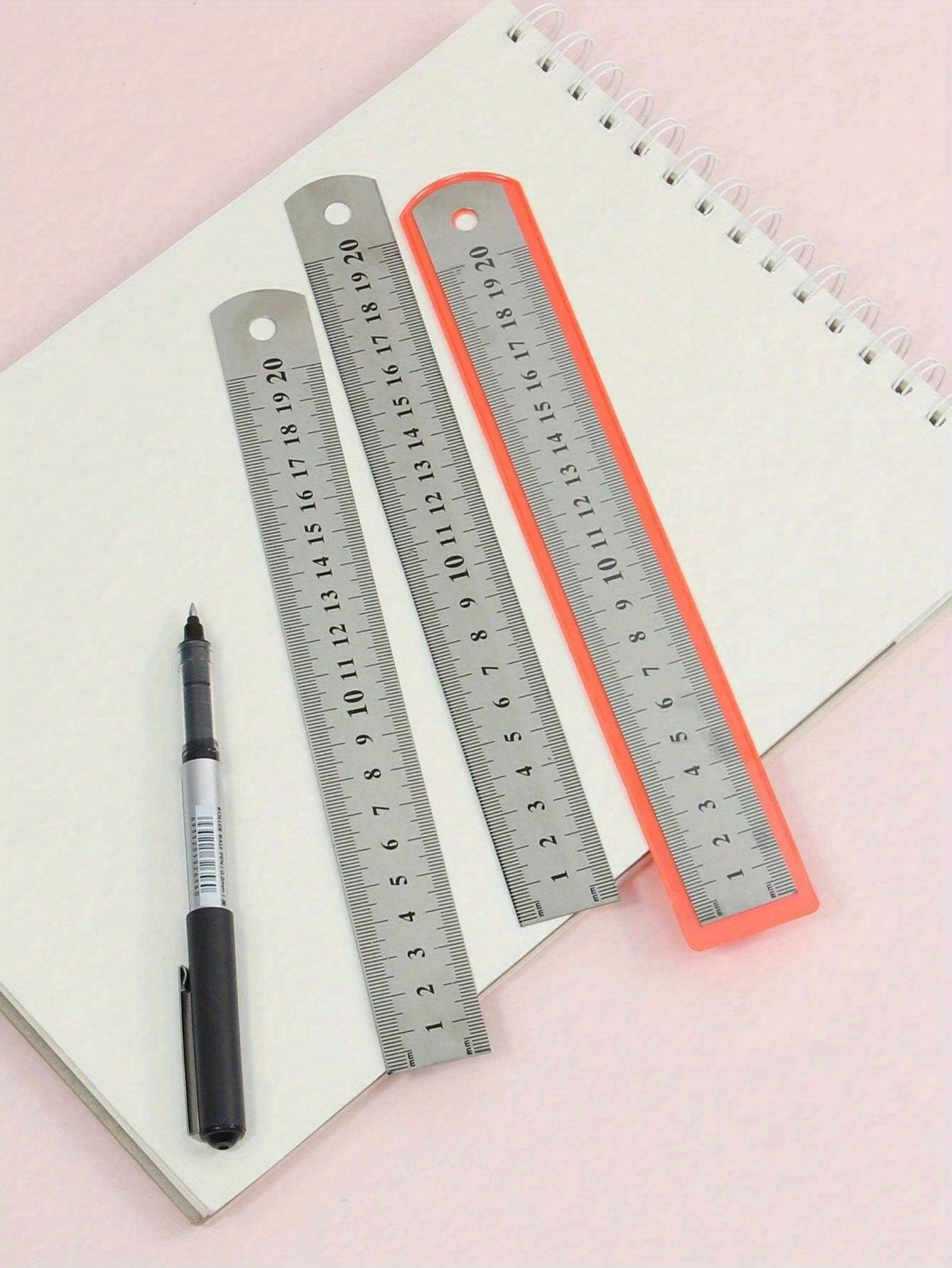 20cm roestvrijstalen rechte liniaal 1pc roestvrijstalen - Temu Belgium