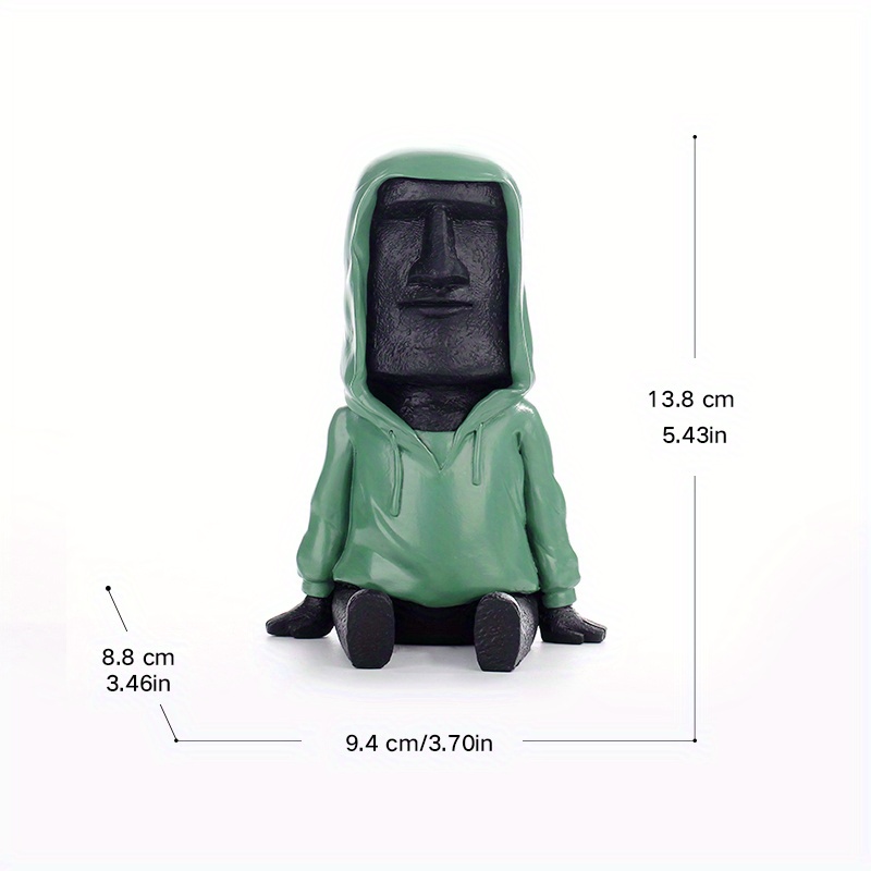 Resin Hand painted Crafts Green Stone Figurines Sculptures - Temu