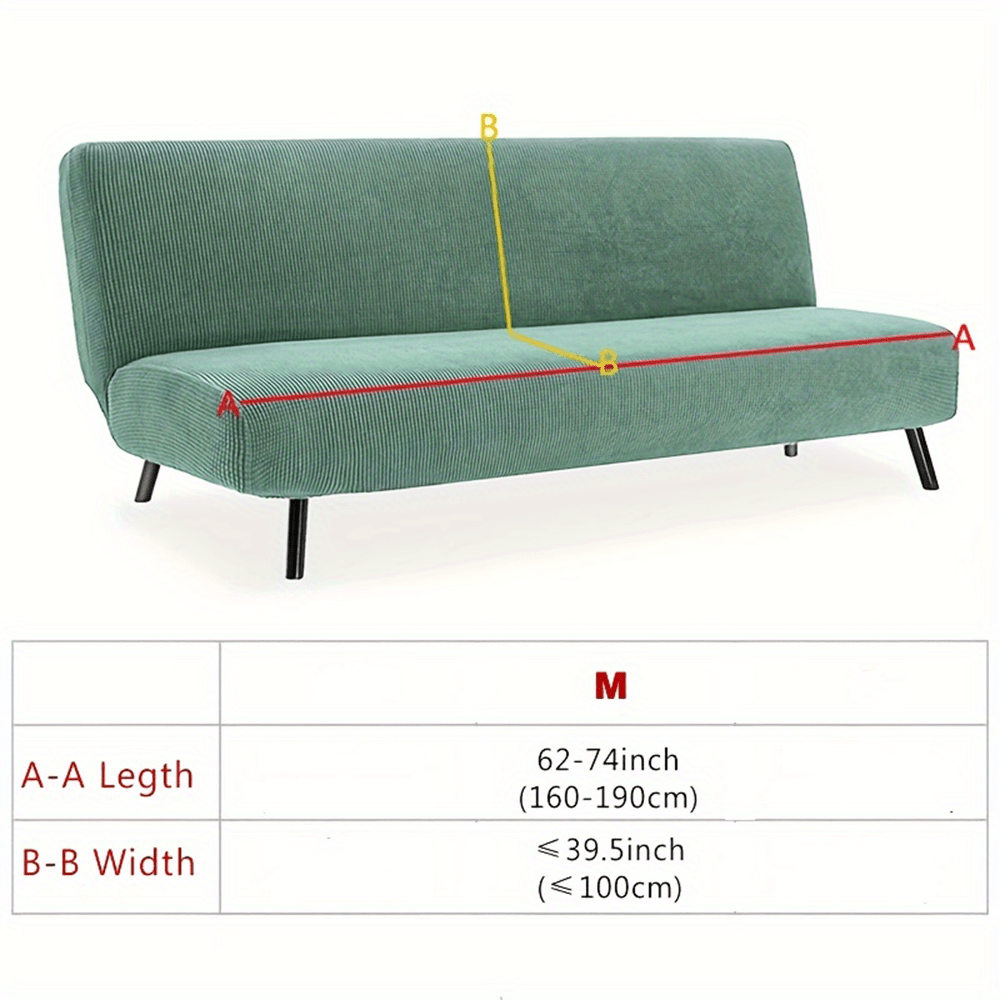 1 Housse De Futon Extensible En Jacquard De Texture De Feuille ...