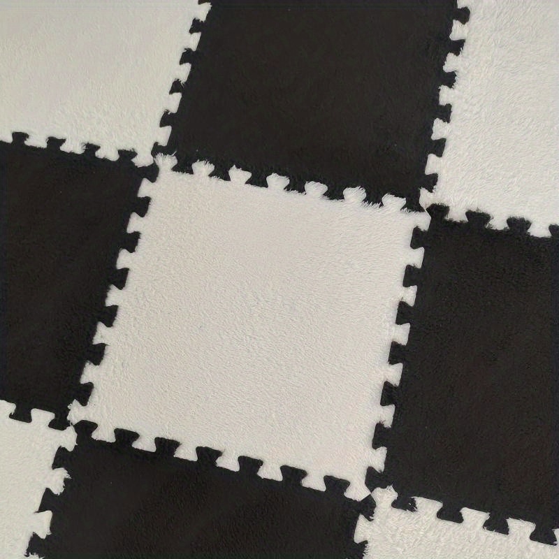 Plush Puzzle Foam Floor Mat Interlocking Carpet - Temu Australia