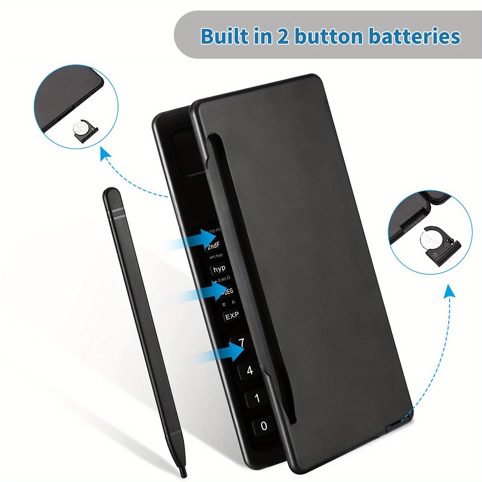 Scientific Calculators10 digit Lcd Display Foldable - Temu