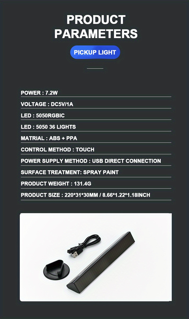 Rgb Pickup Lamp Sound activated Music Lamp Usb - Temu New Zealand