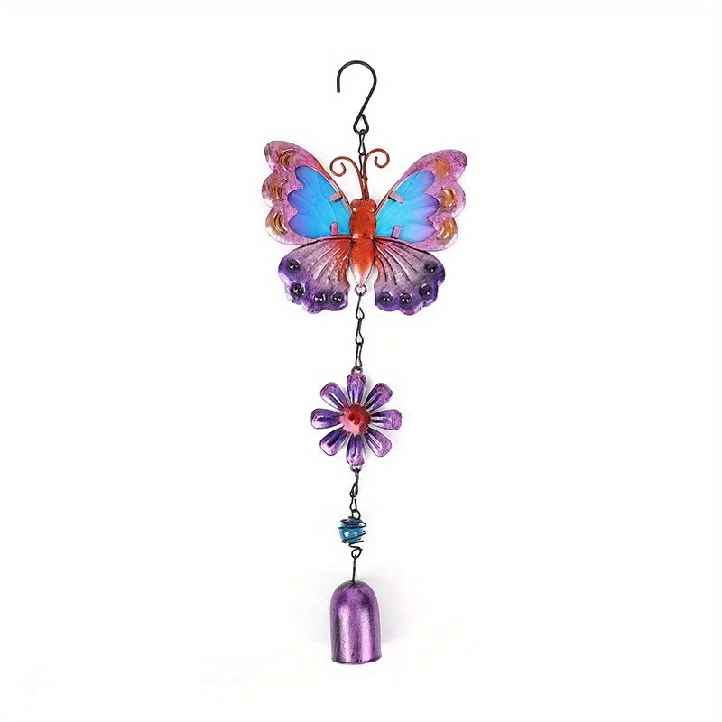 Butterfly Wind Chime Glass Painting Spray Painting - Temu United