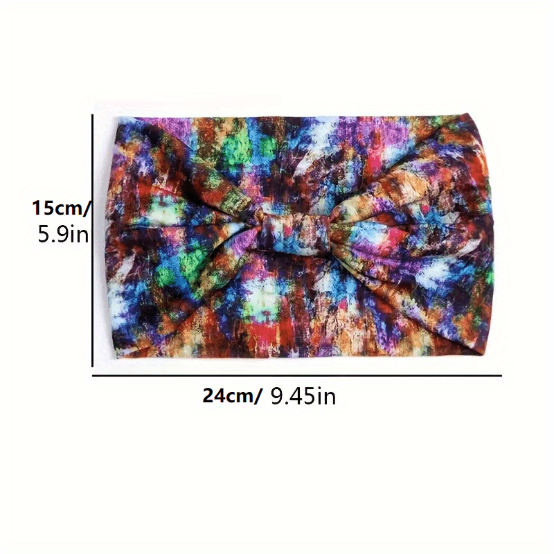 Headbands Women Casual Tie Dye Colorful Wide Yoga Hairband - Temu Australia