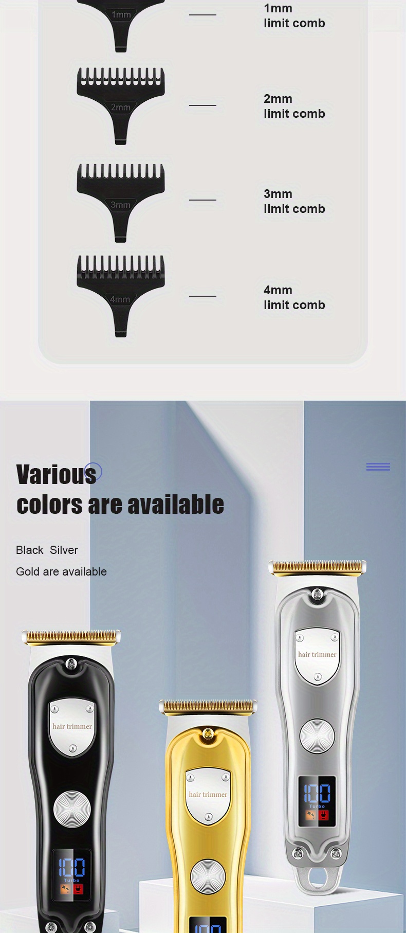 Mini Professional Hair Clippers Men Cordless Hair Trimmer - Temu United ...