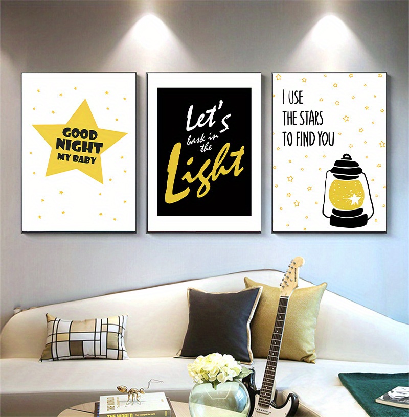 Canvas Poster Modern Art Nordic Style Living Room Canvas - Temu United ...