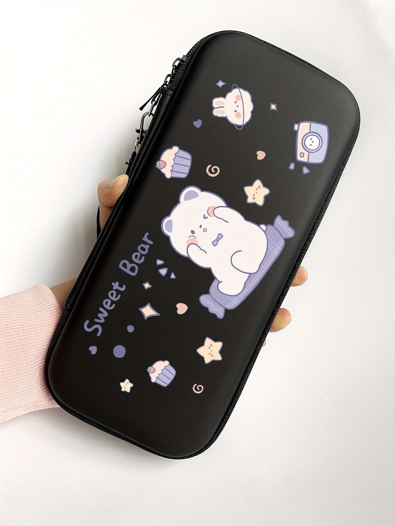Cartoon Cute Bear Game Console Storage Bag Protective Sleeve - Temu New ...
