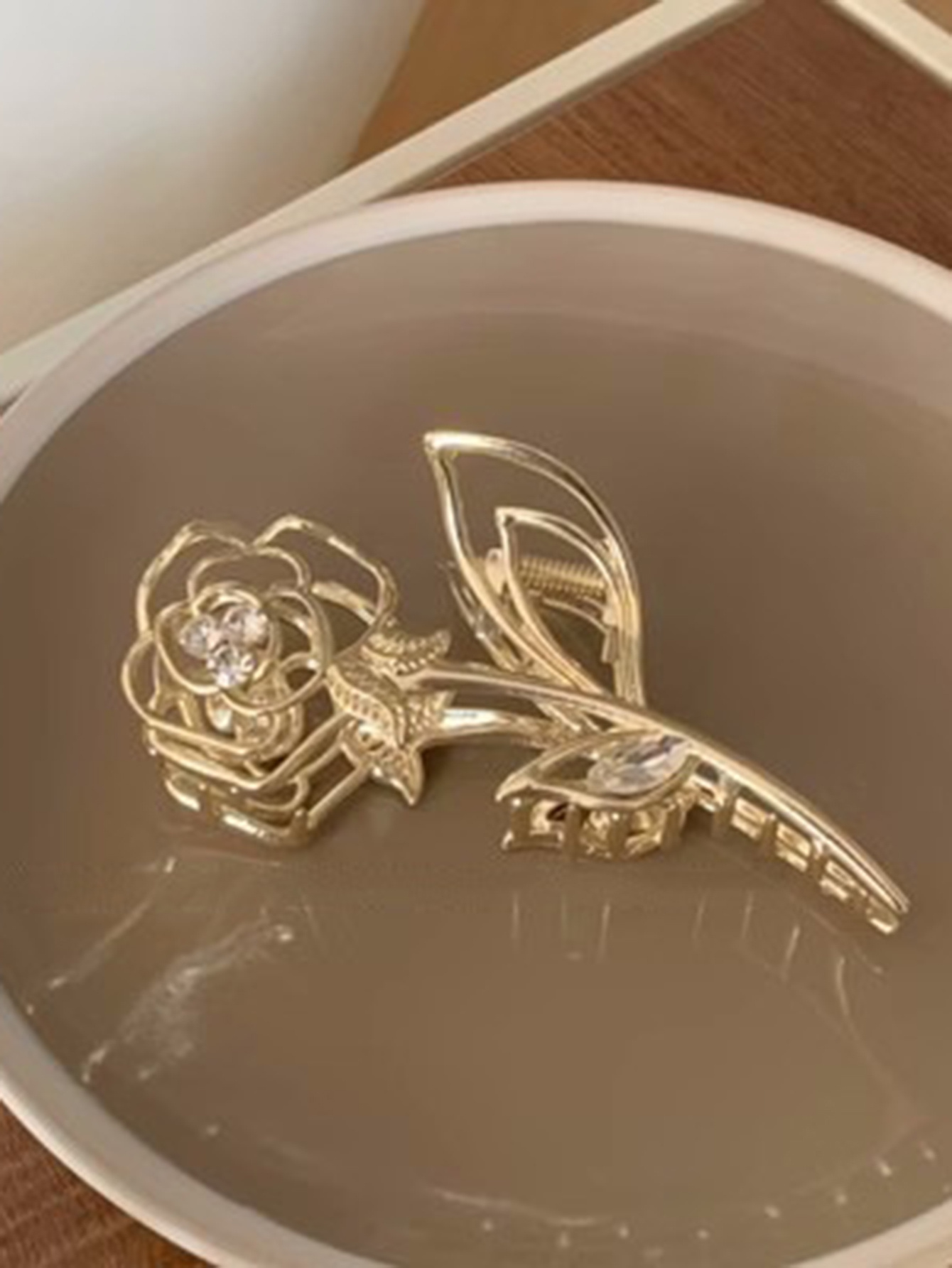 Rose Shape Hair Claw Clip Metal Hair Clips Creative Jaw - Temu Australia