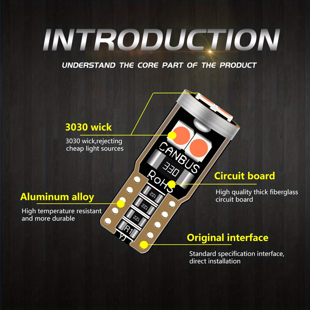 T10 Led W Car Car 194 501 - Temu Kuwait