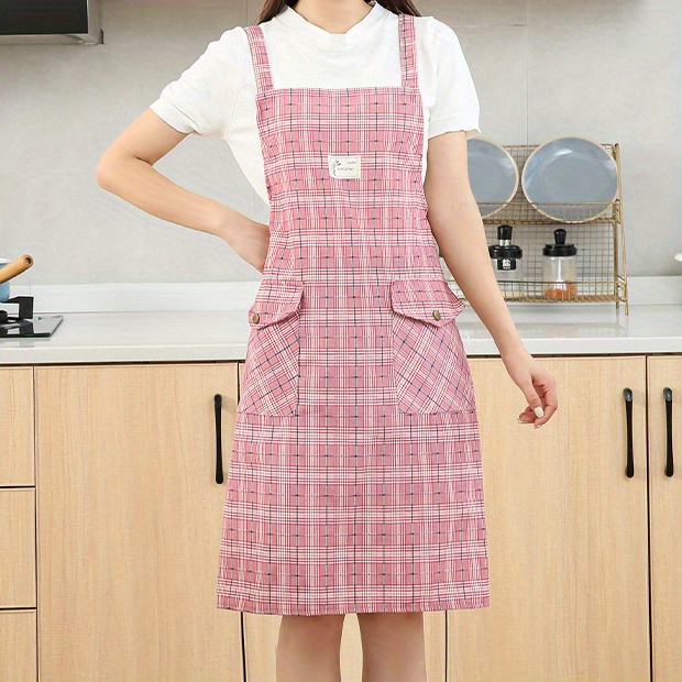 polyester apron small fresh cotton apron home - Temu Norway