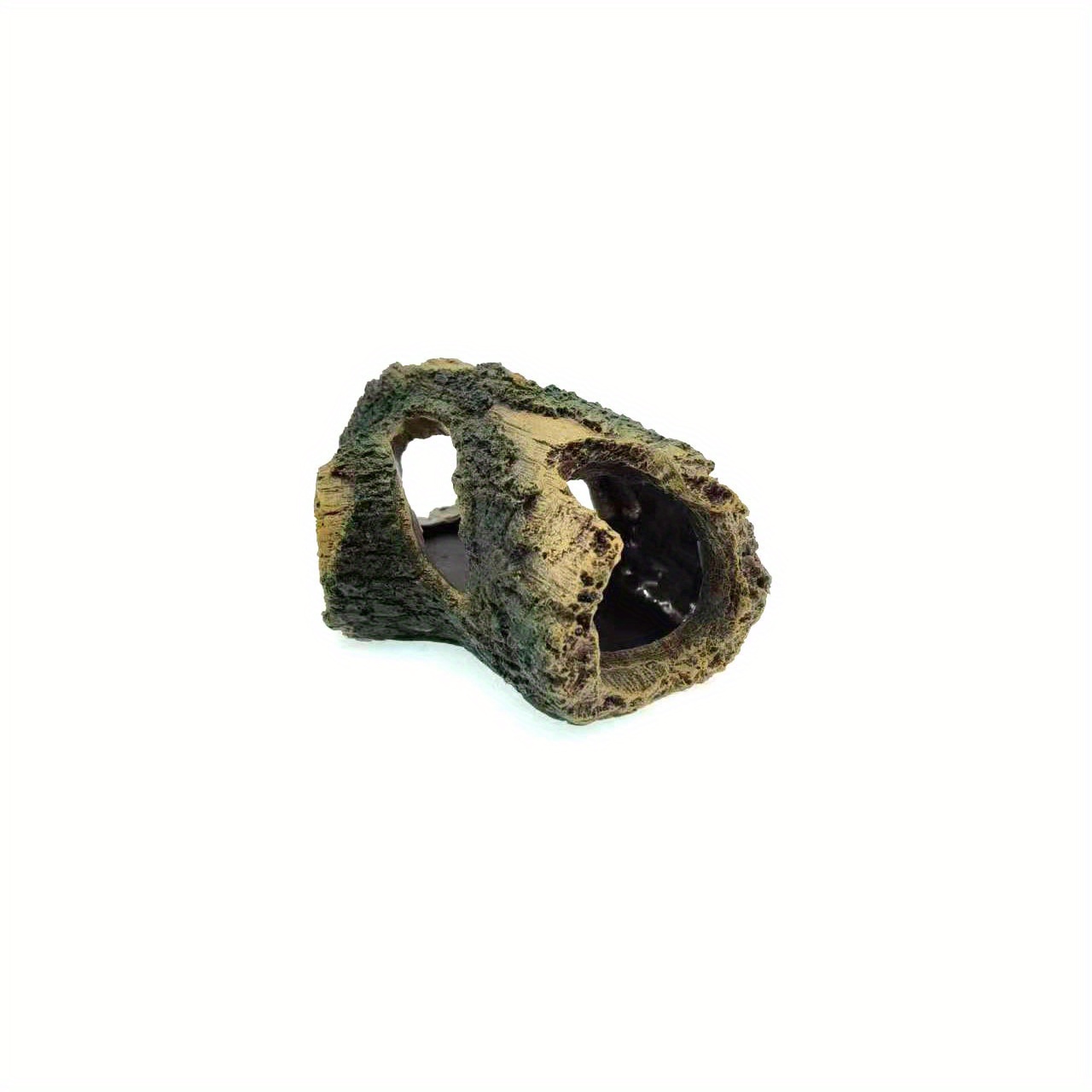 aquatic resin sunken wood with moss fish decorative ornament flocked ...