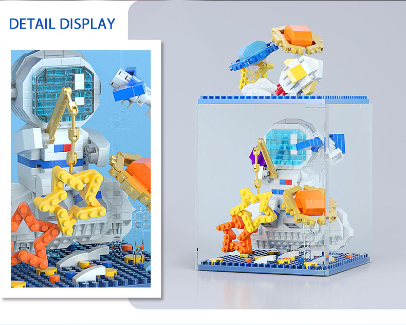 Yko 宇宙飛行士シリーズ 組み立てられたビルディングブロック マイクロ粒子 ティブ Diy 組み立てられたビルディングブロックモデル 子供用