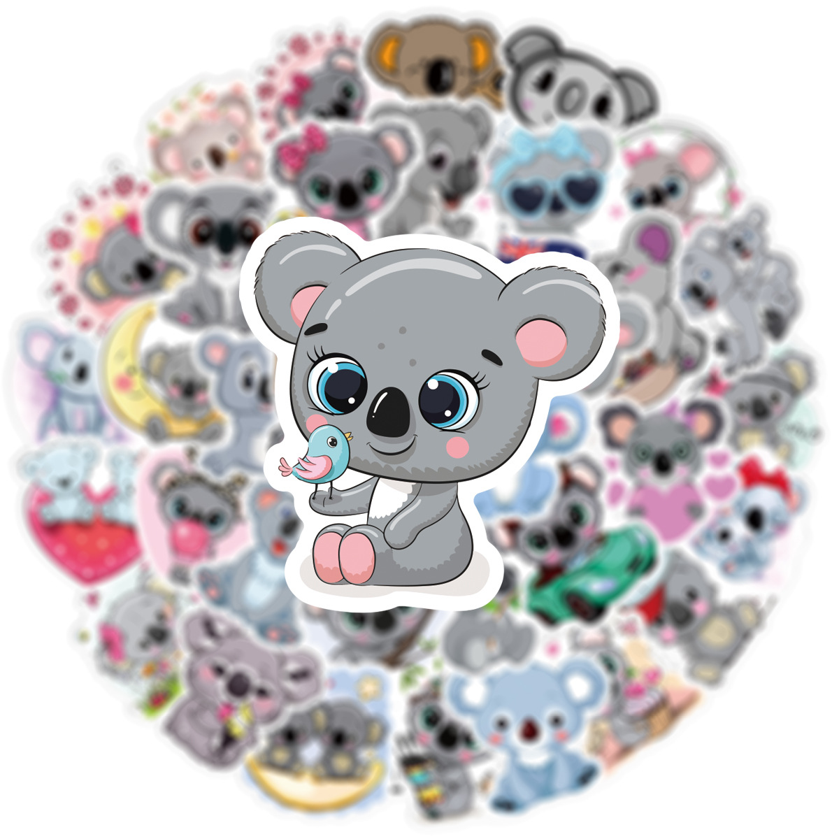 Cute Animal Doodle Stickers Notebook Suitcase Sticker - Temu Norway