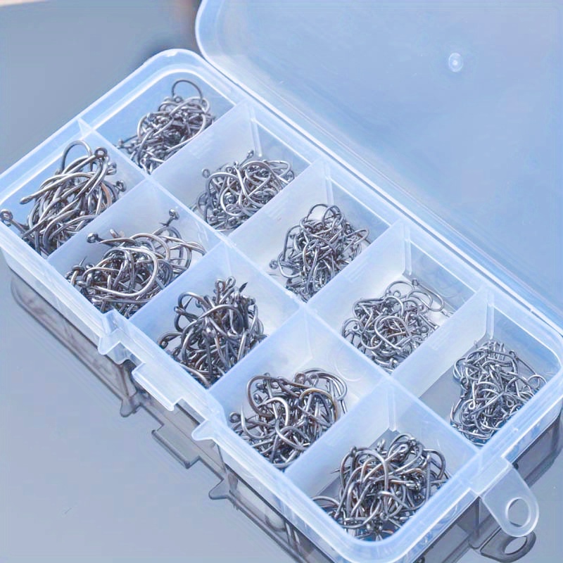 Premium Carbon Steel Fishhook Set Barbed Sea Fishing Tools - Temu Canada