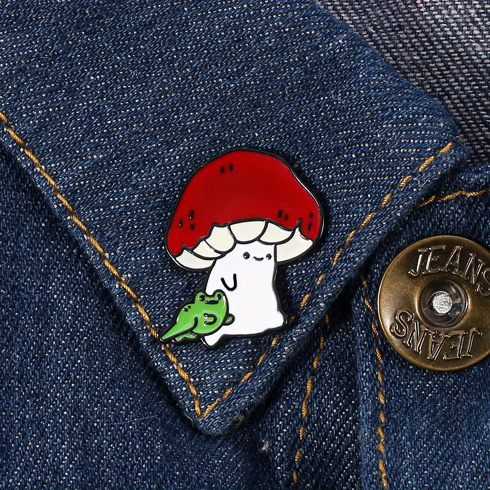 cute mushroom frog brooch creative fashionable - {region_name}