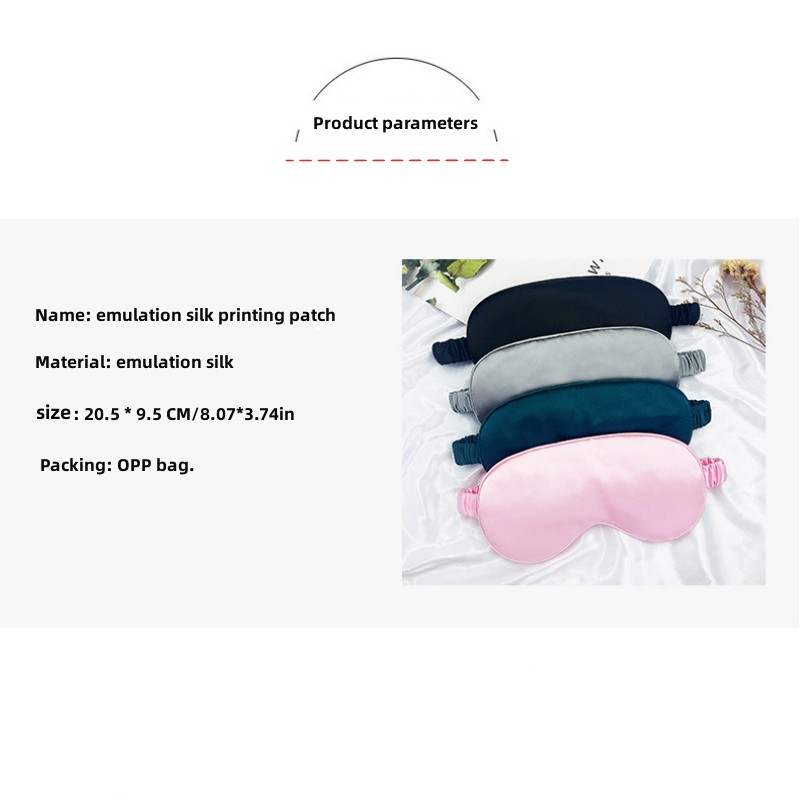 Simulation Silk Sleep Eye Mask Double sided Imitation Silk - Temu ...