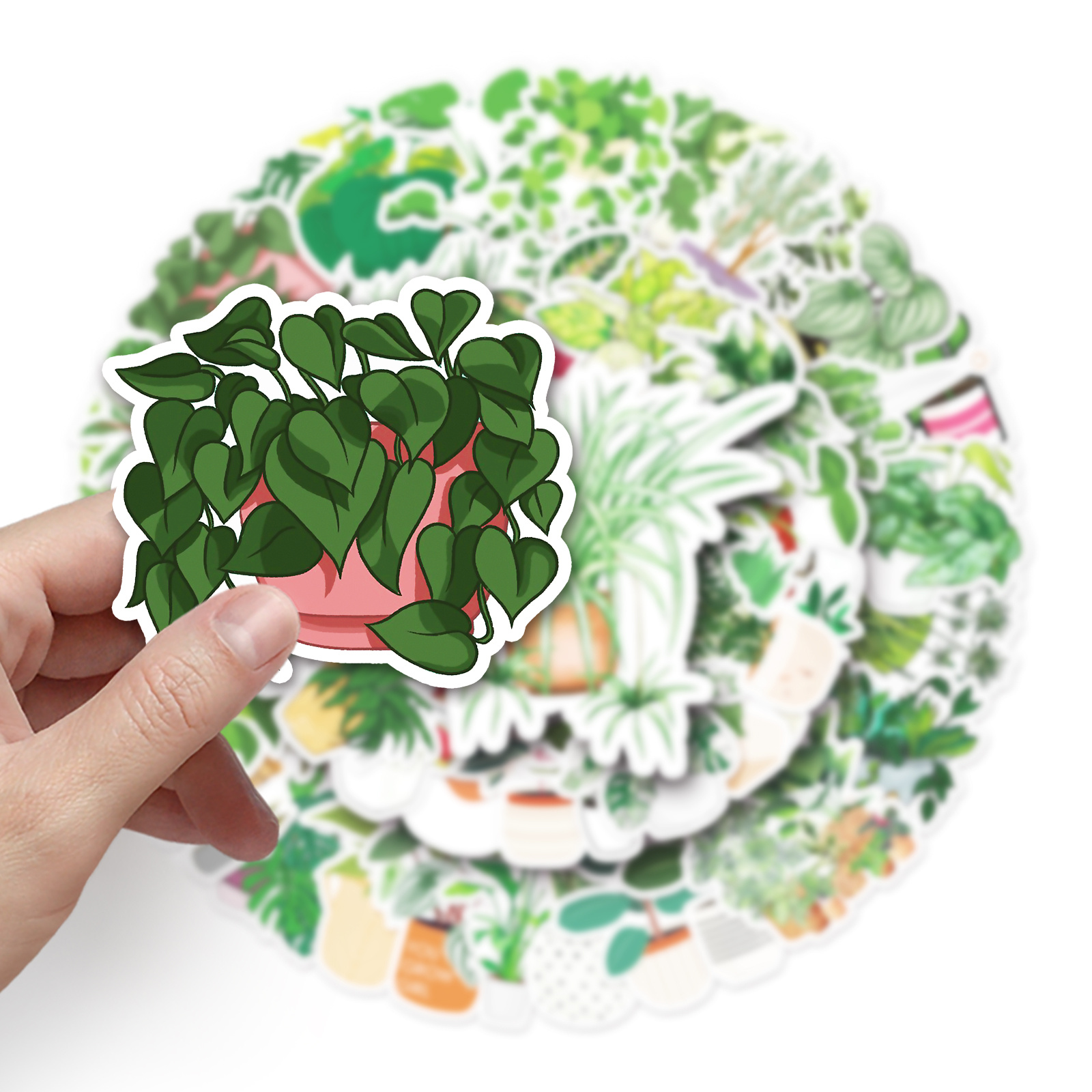 Plant Graffiti Stickers Cartoon Small Fresh Decals Diy - Temu