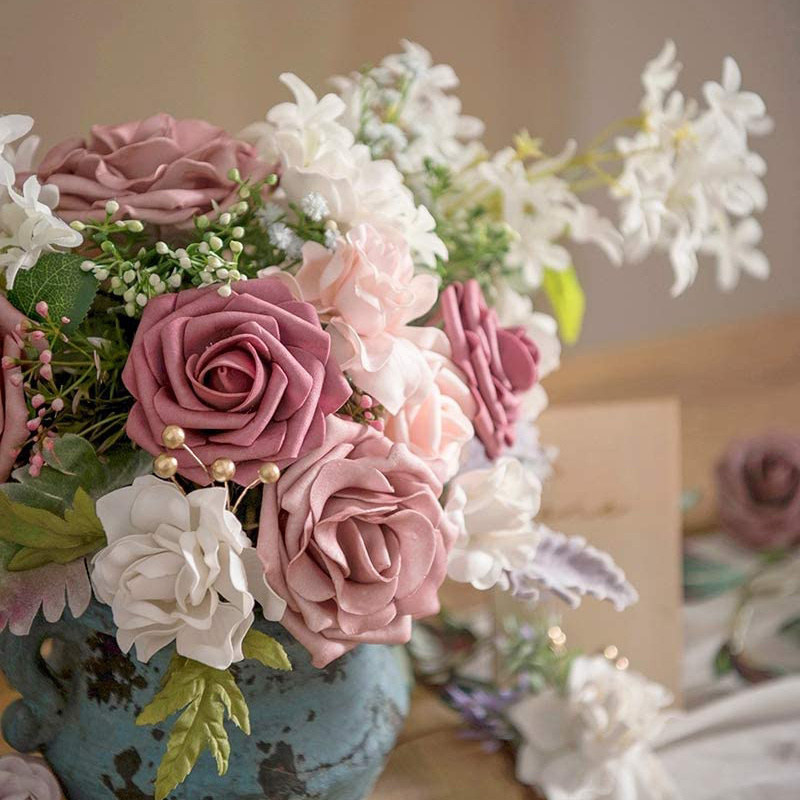 Artificial Roses Flowers Roses Stem Diy Craft - Temu Canada