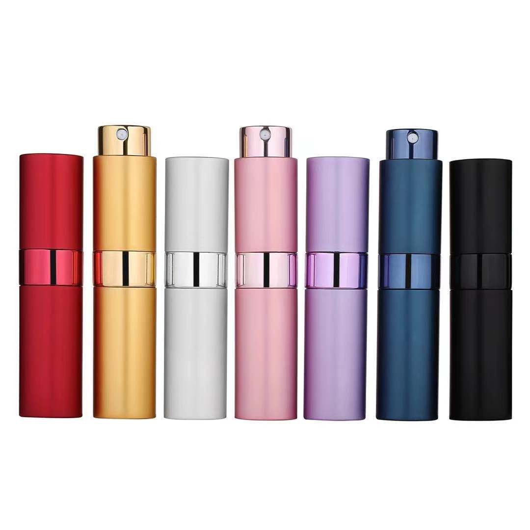 portable metal aluminum perfume bottle rotating liner travel - Temu ...