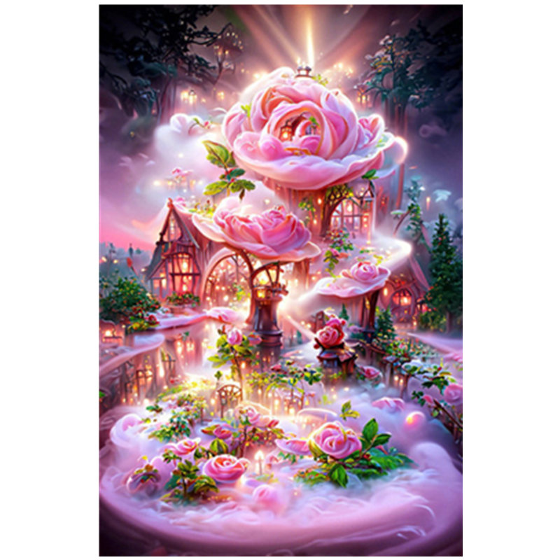 Diy 5d Rhinestone Art Painting Kit Adults Theme Fantasy Round Full ...