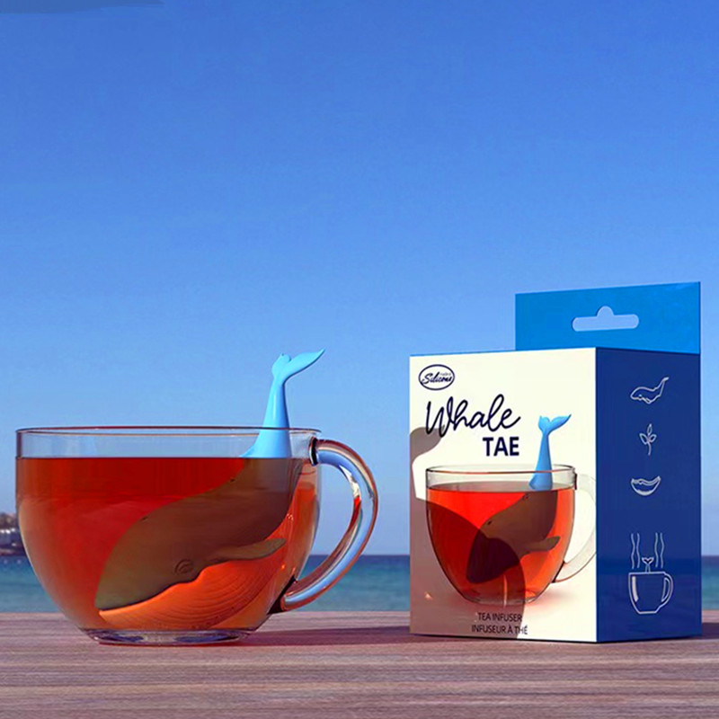 Silicone Tea Strainer Water Monster Blue Whale Mermaid Tea - Temu ...