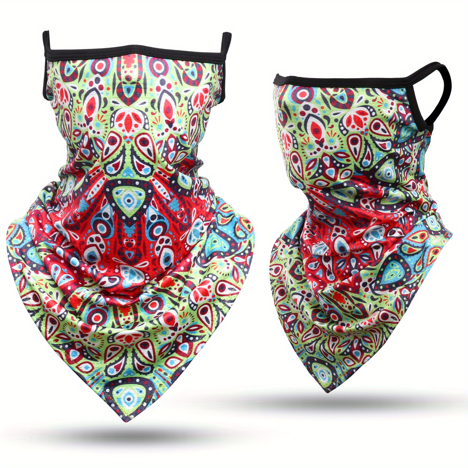 Mvptoo Triangle Bandana Balaclava Half Face Scarves Hanging Ear Mask ...