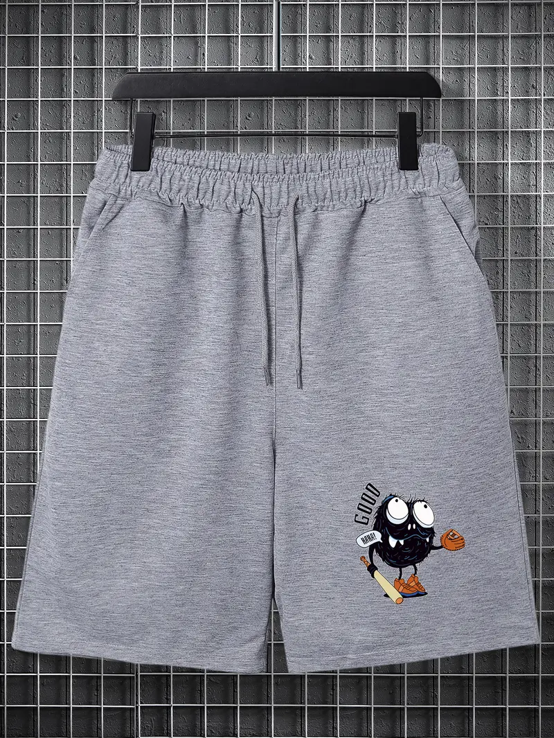 Plus Size Men's Baseball Player Monster Drawstring Shorts - Temu Ireland Plus Size Men's Baseball Player Monster Drawstring Shorts - Temu Ireland