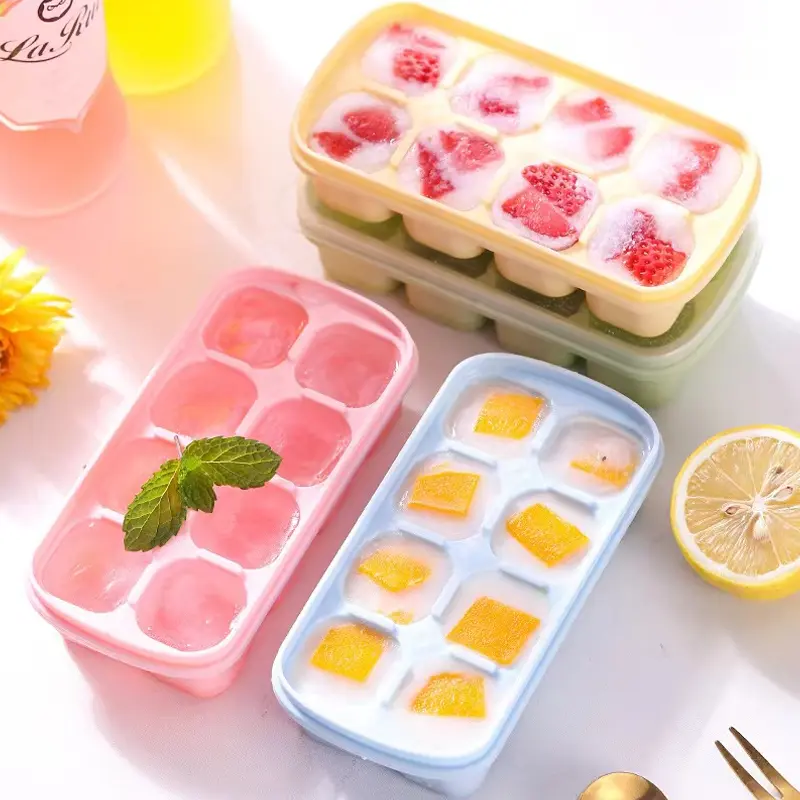 Simple Ice Box Household Ice Making Box Cover Soft Bottom Temu New Zealand