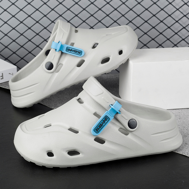 Men's Clogs, Beach Shoes, Comfortable Lightweight Hollow Out Sandals ...