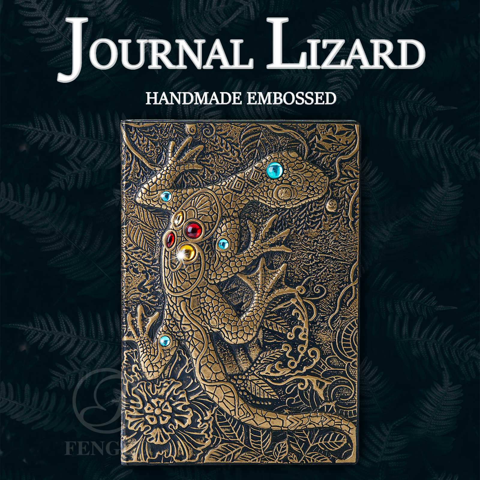 3d Lizard Embossed Hardcover Journal Writing Notebook Pen - Temu United ...