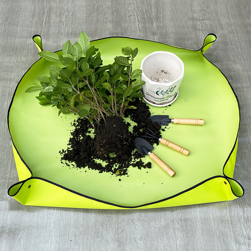 1pc gardening planting mat foldable plant repotting mat with double ...