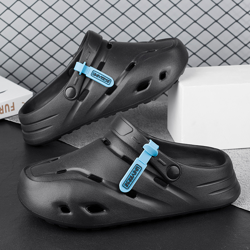 Men's Clogs, Beach Shoes, Comfortable Lightweight Hollow Out Sandals ...