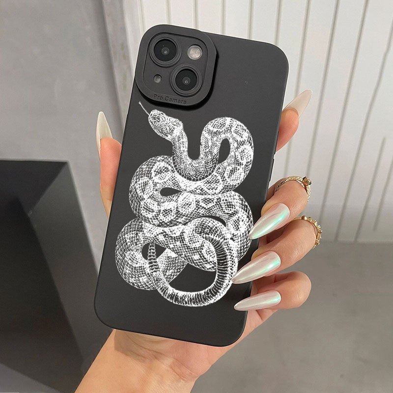 Snake Graphic Print Anti drop Non slip Phone Case - Temu United Kingdom