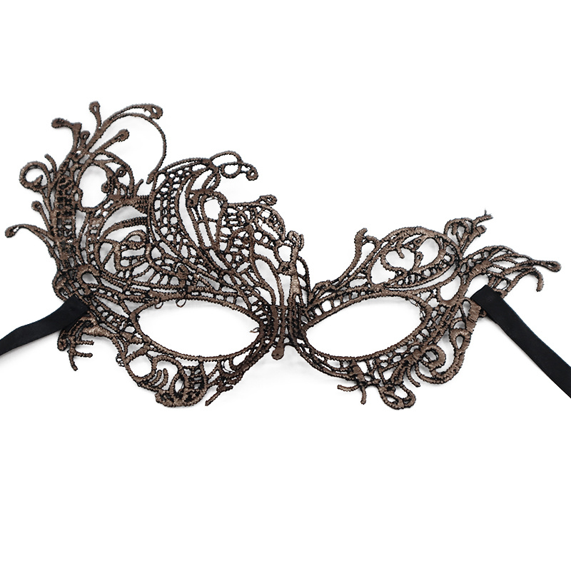 Molded Lace Masquerade Mask Adults Hot Stamping - Temu