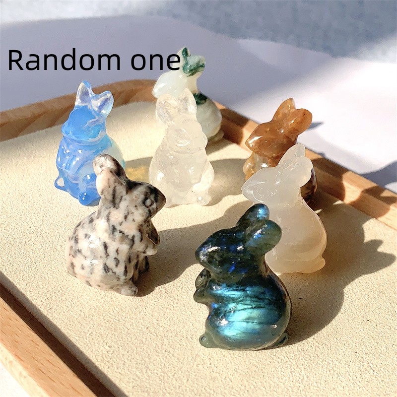 Rabbit Carving Symbol Year Rabbit A Natural - Temu