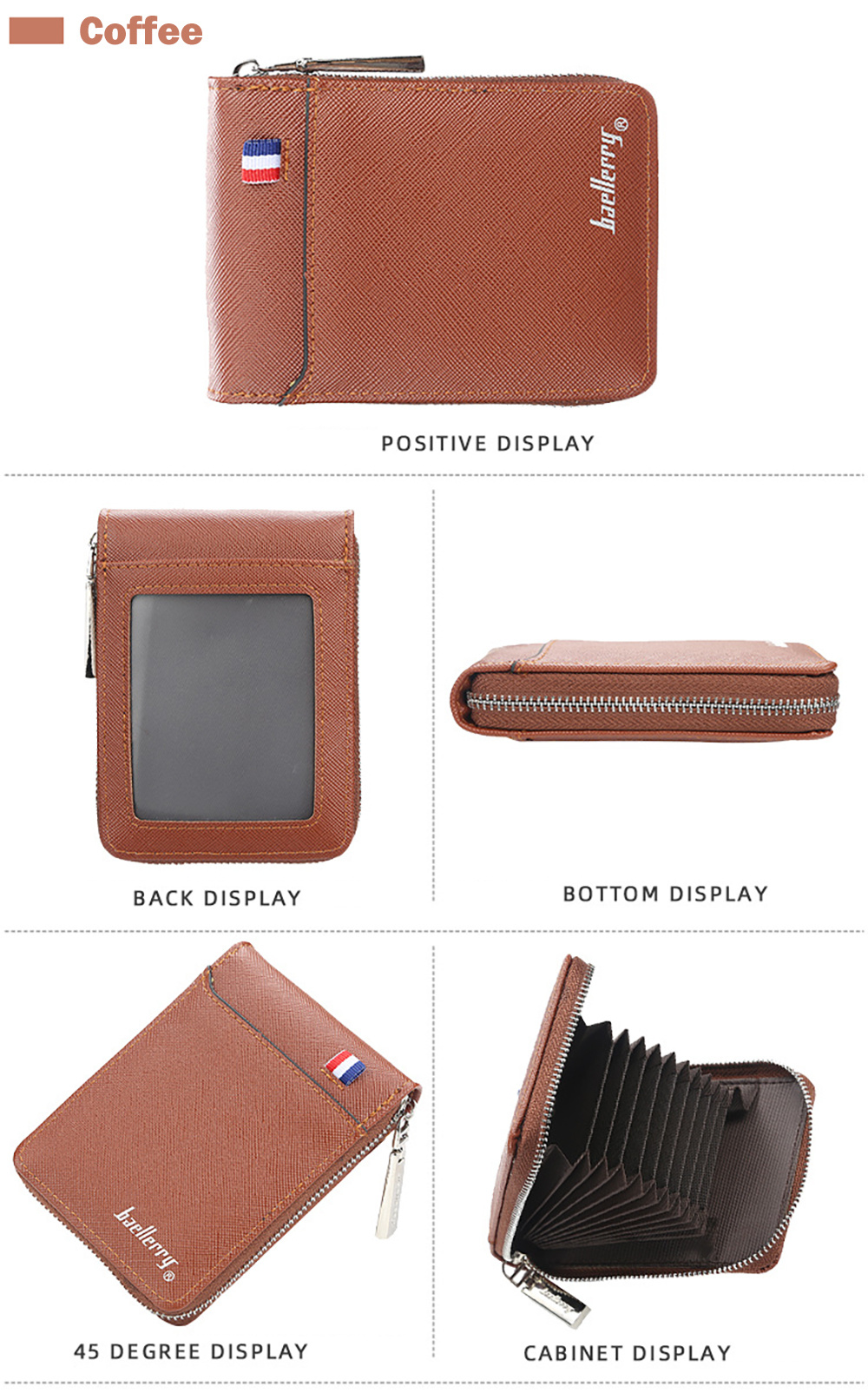 Men's Casual Organ Pu Leather Card Holder - Temu Australia