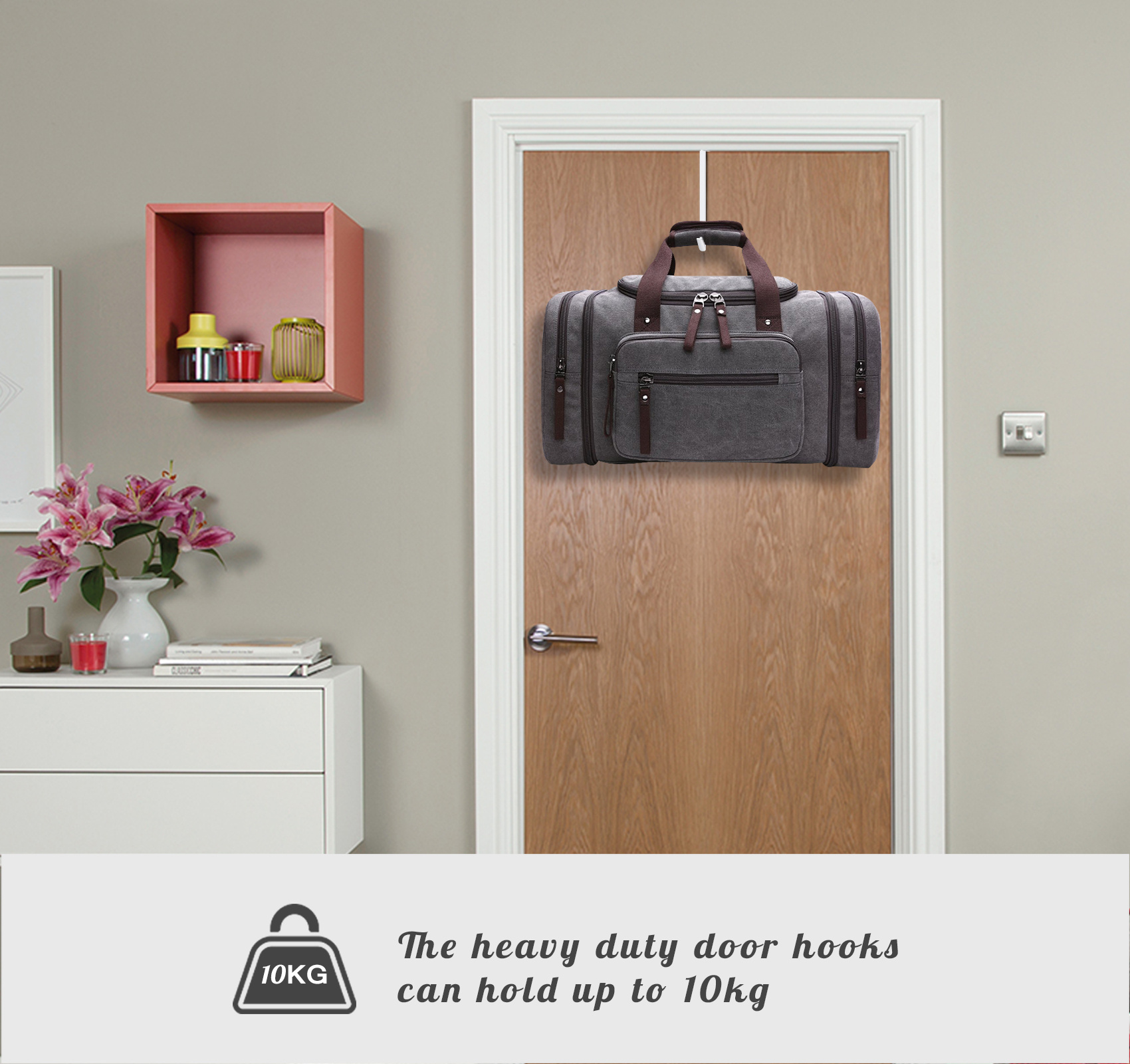 White V-shaped Door Hook - Temu