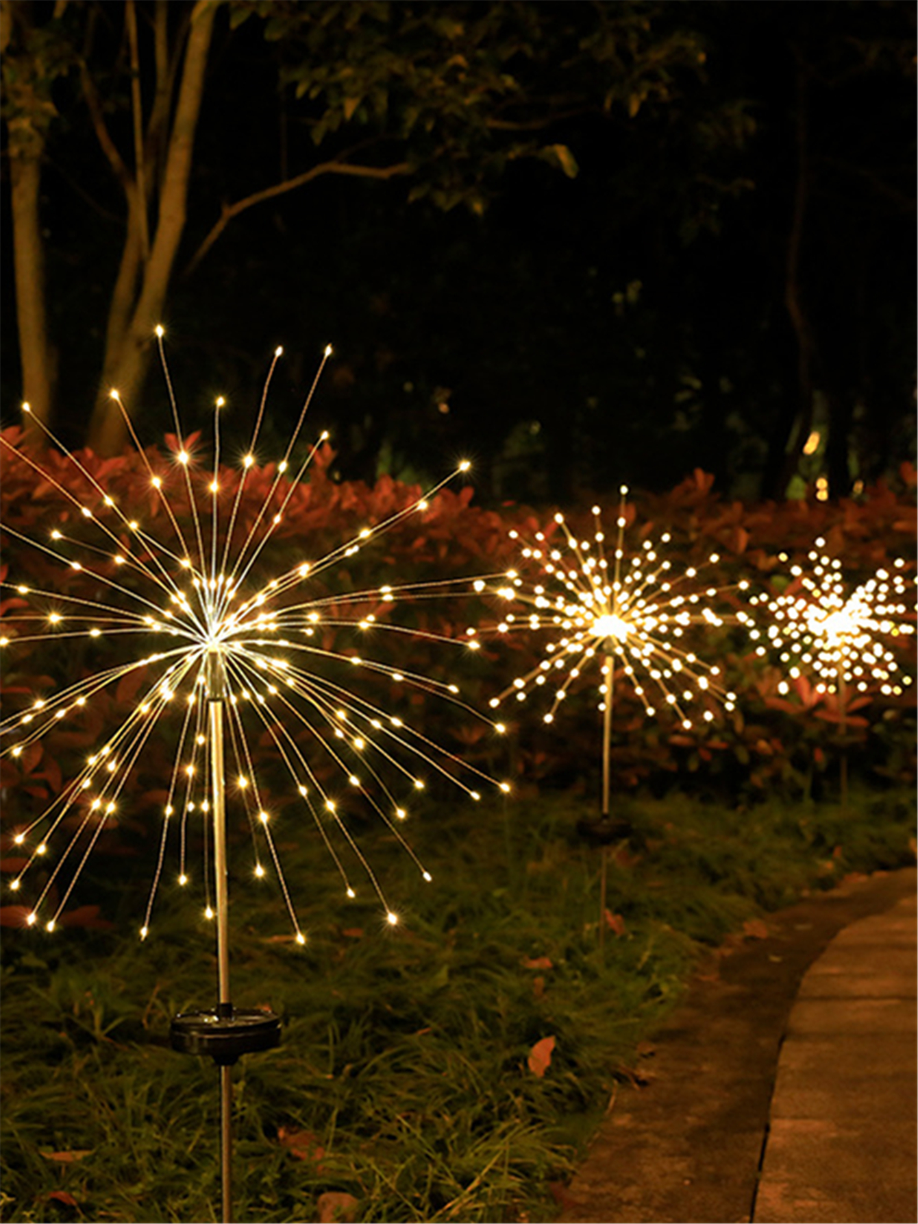 Solar Firework Lights Landscape Path Lights Outdoor Inserted - Temu Greece