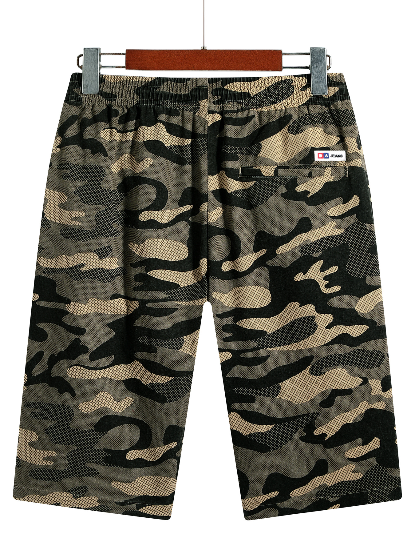 Men's Casual Camouflaged Khaki Loose Fit Cotton Drawstring - Temu Australia